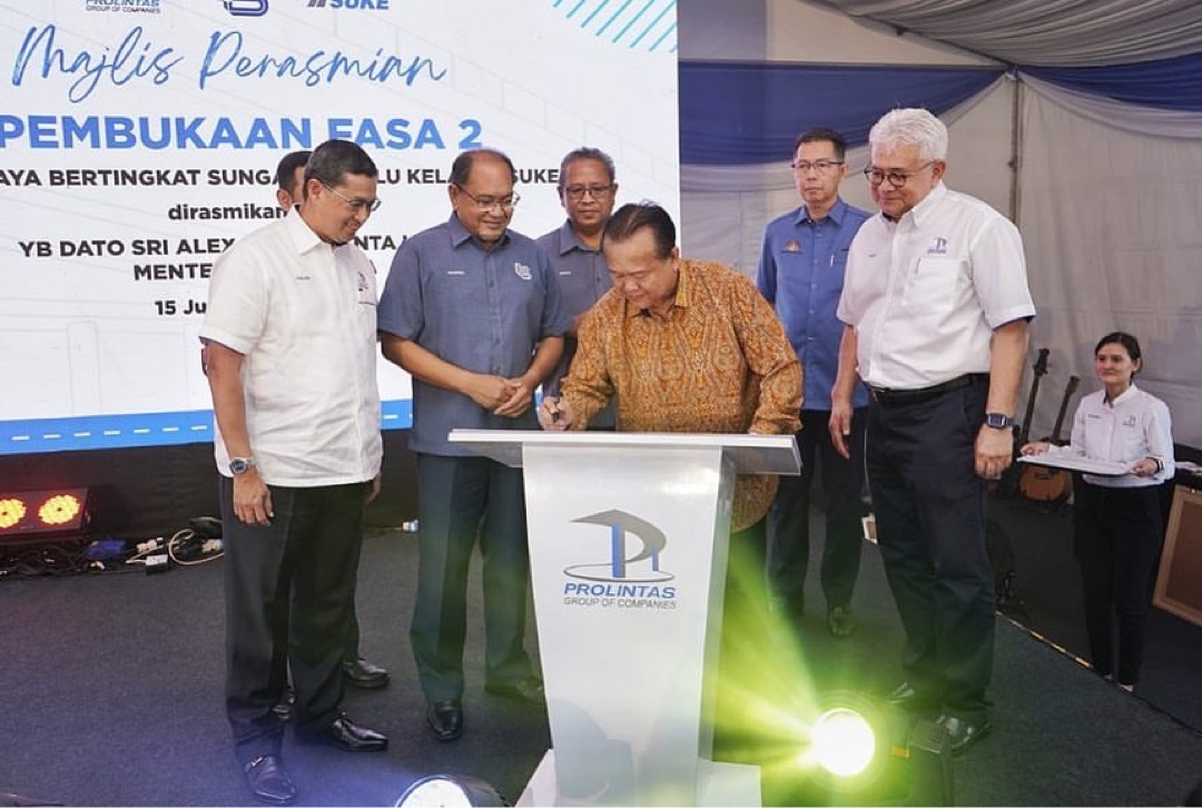 MAJLIS PERASMIAN PEMBUKAAN FASA 2 LEBUHRAYA BERTINGKAT SUNGAI BESI-ULU KELANG (SUKE) - PROLINTAS