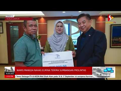 SELANGOR TV | WARIS MANGSA NAHAS ELMINA TERIMA SUMBANGAN PROLINTAS - PROLINTAS